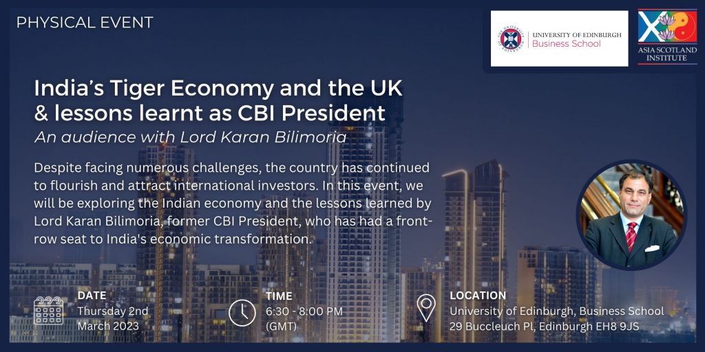 India’s Tiger Economy and the UK & lessons learnt as CBI President ...